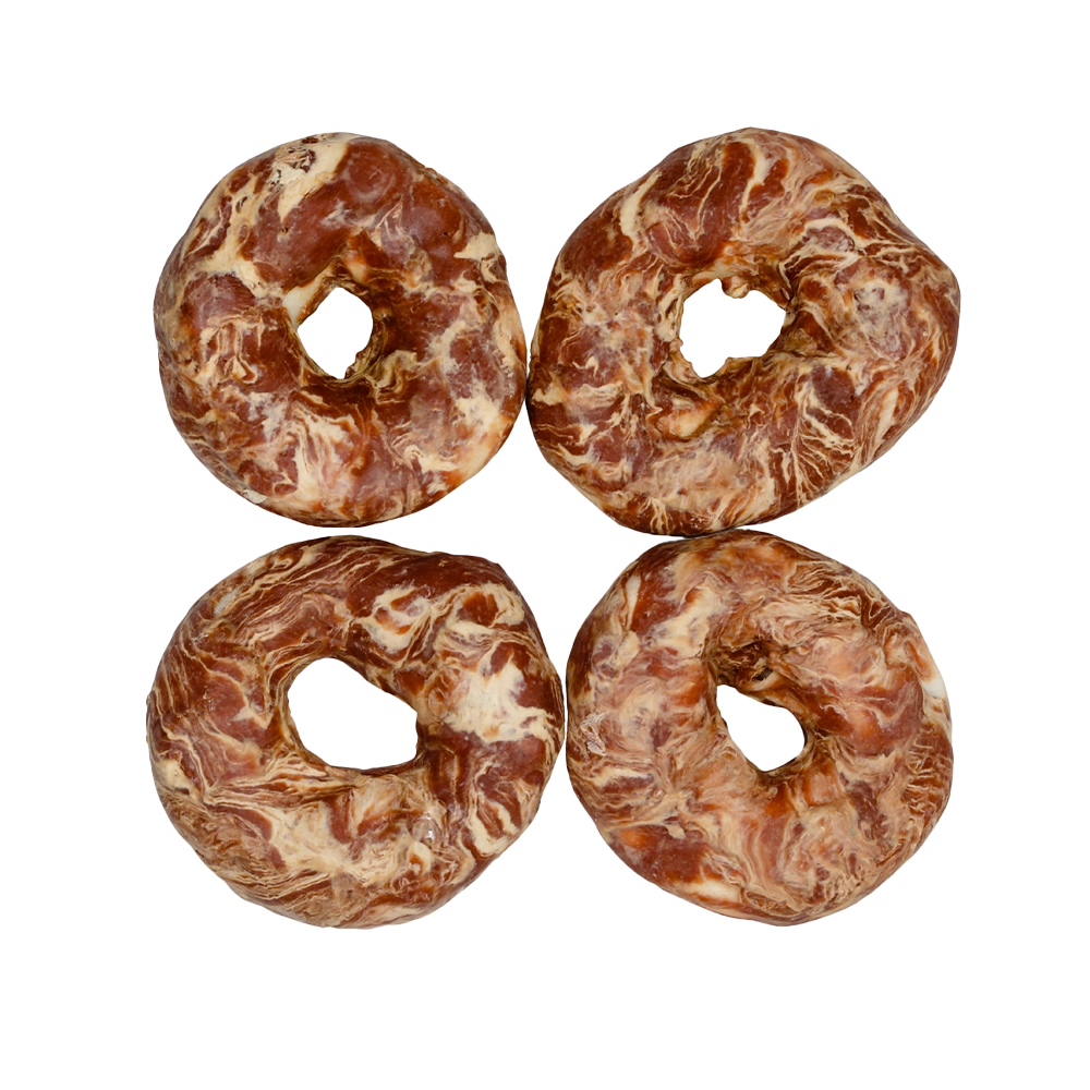 Beef rings wrapped with lamb and cod 500g – HappySnacky