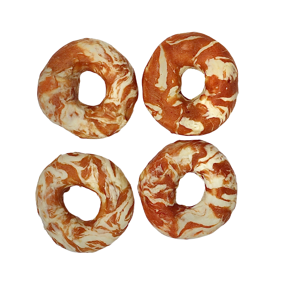 Beef rings wrapped with salmon and cod 500g – HappySnacky